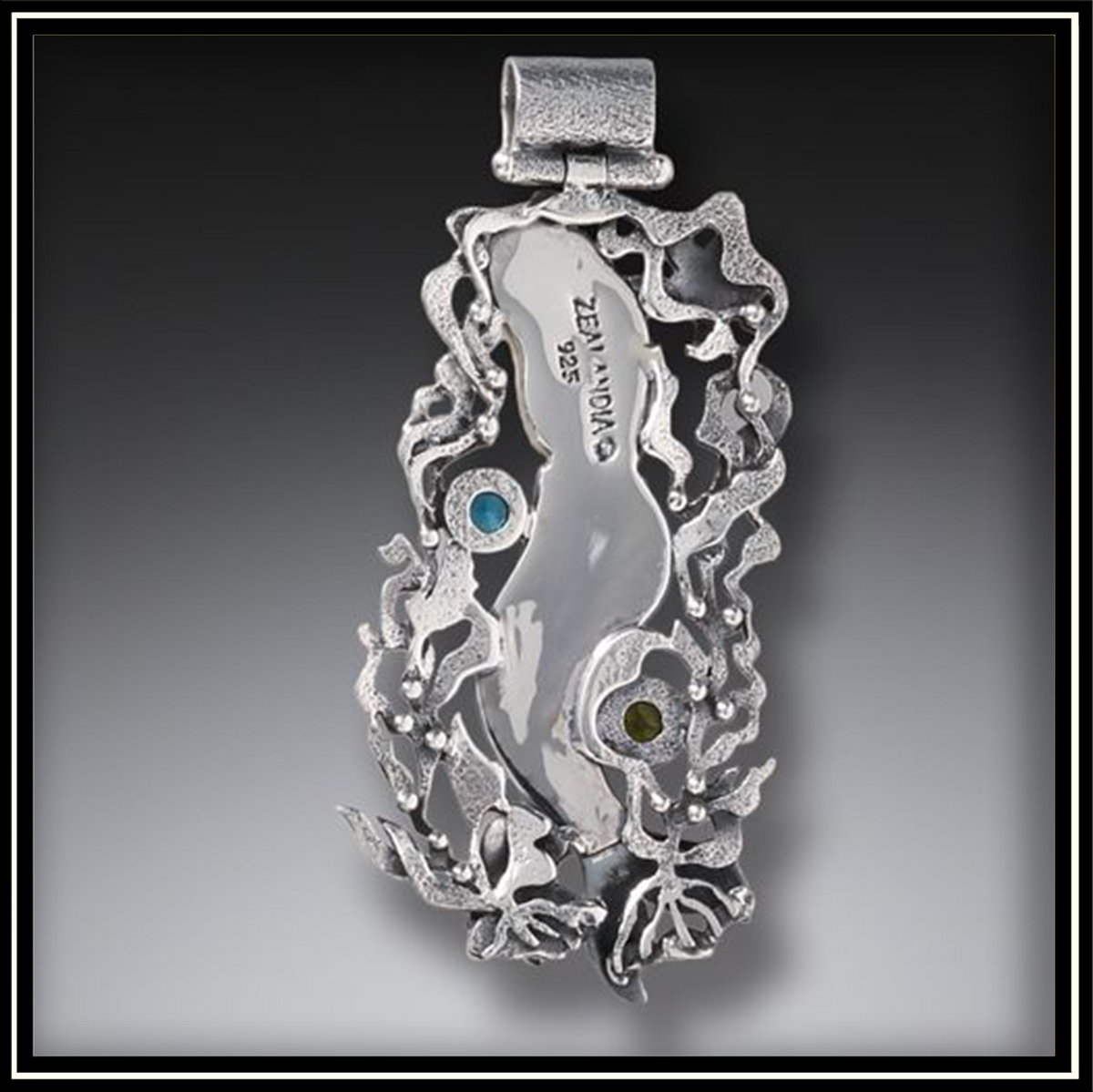 Fossilized Mammoth Ivory Carved Mermaid Dreaming with Ammonite Pendant ...