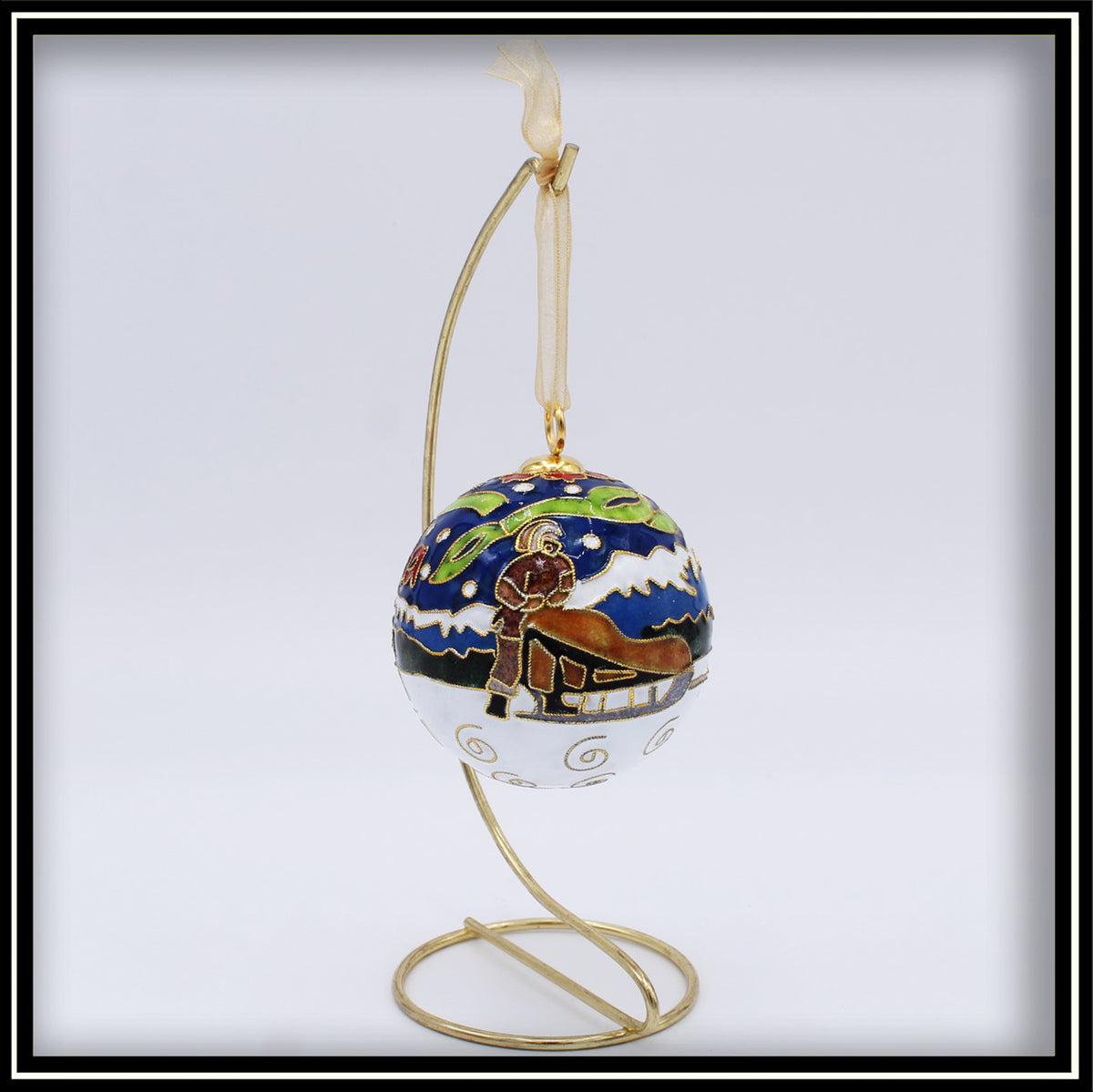 Dog Sled Scene Ornament – Alaska Best Shopping