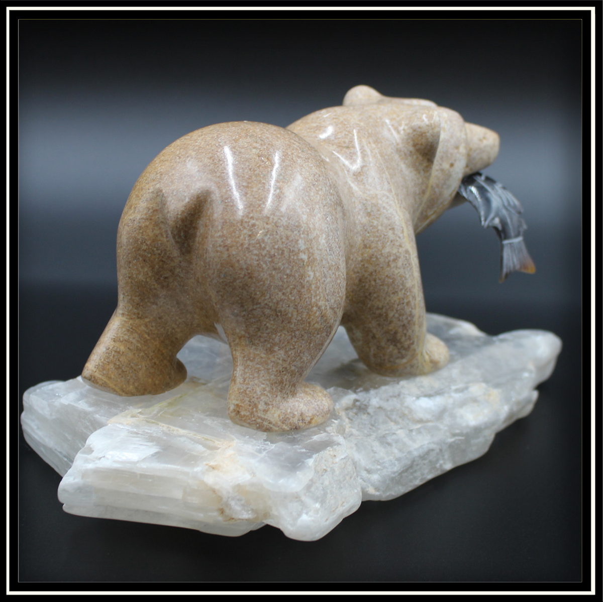 Soapstone Bear Carving – Alaska Best Shopping